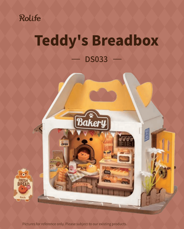 Canada Robotime Teddy's Breadbox Miniature Dollhouse DS033 Manual – Unicorn Enterprises Corp.