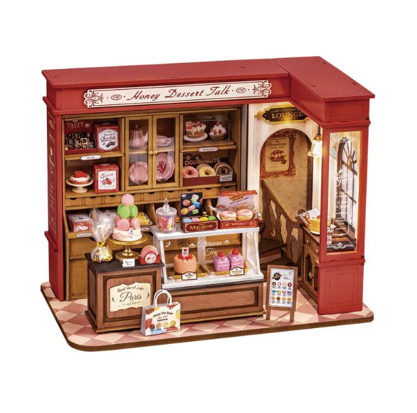 Honey Dessert Talk | Robotime DG168 DIY Dollhouse Miniatures Kit – Unicorn Enterprises Corp.