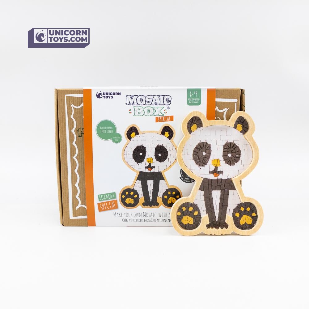 Panda Mosaic Box | Natural Stone Mosaic Art DIY Kit – Unicorn ...