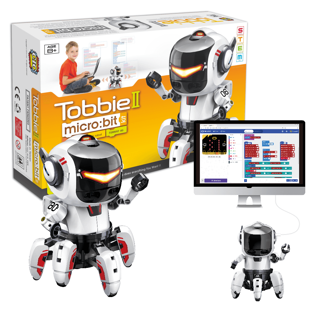 CIC Kits Tobbie II Micro:bit Kit Coding Robot Programming STEM Toy 12 ...