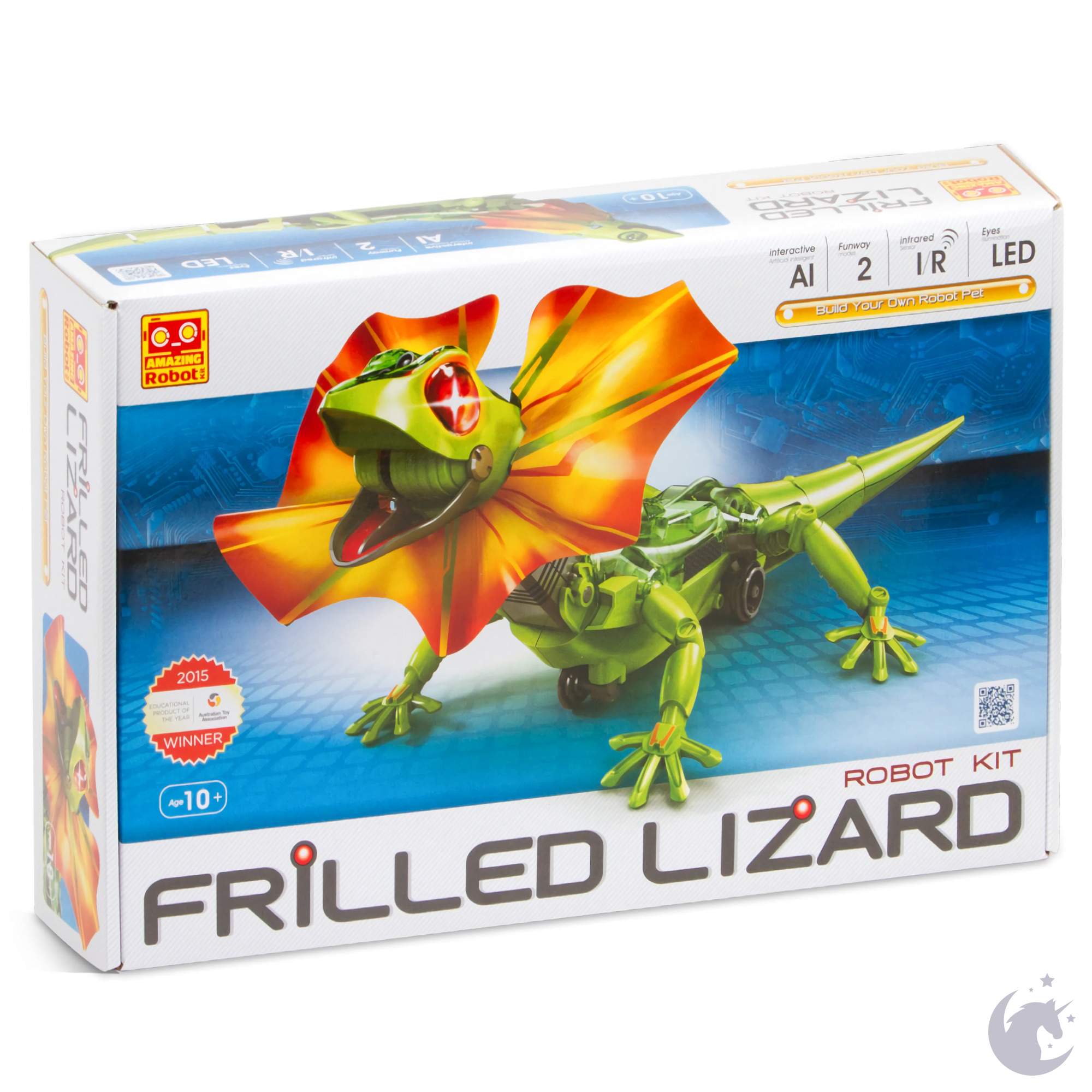 CIC Kits Frilled Lizard Robot Build Your Own Robot Pet STEM Toy 10 ...