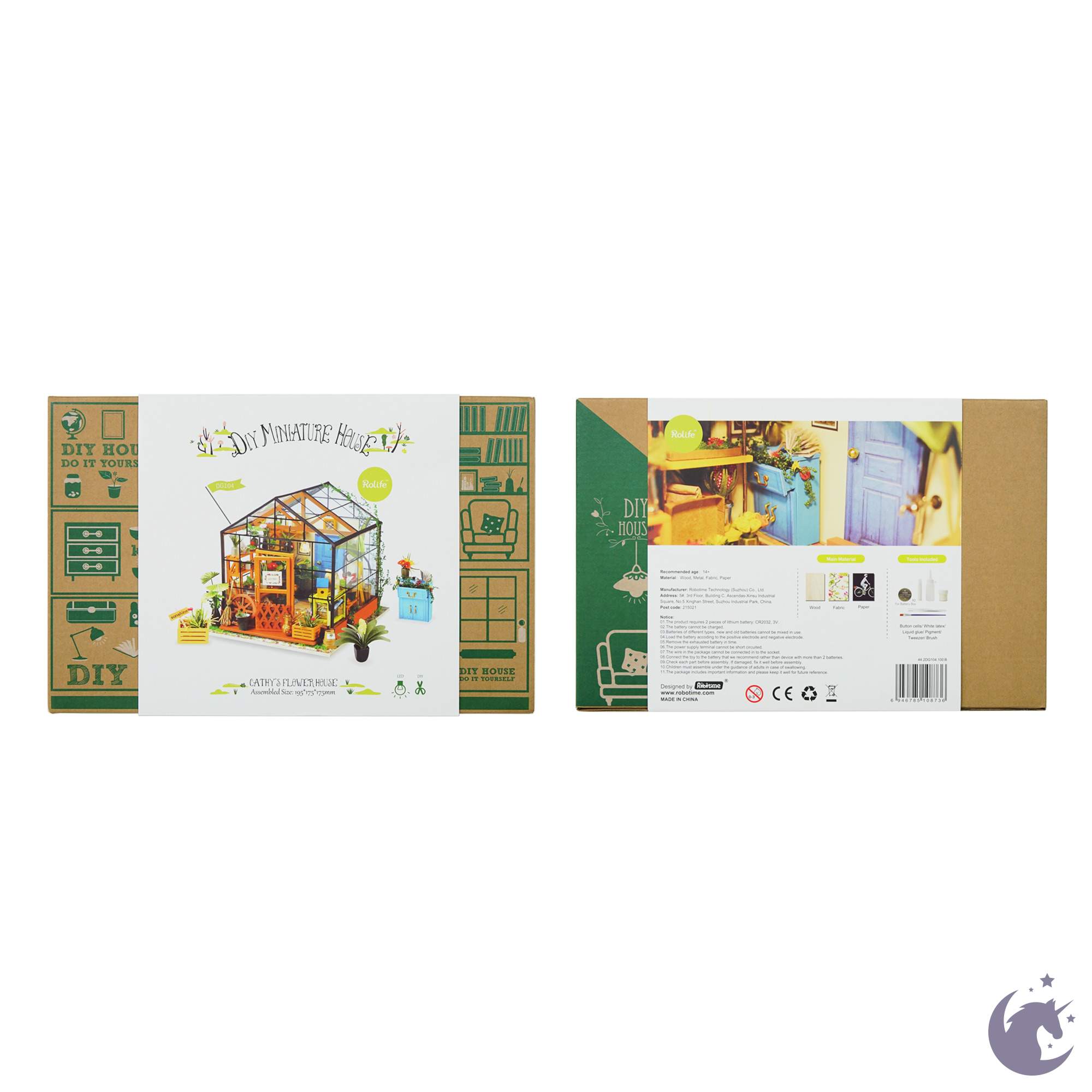 Canada Robotime Rolife Cathy's Flower House Miniature Dollhouse DG104 ...